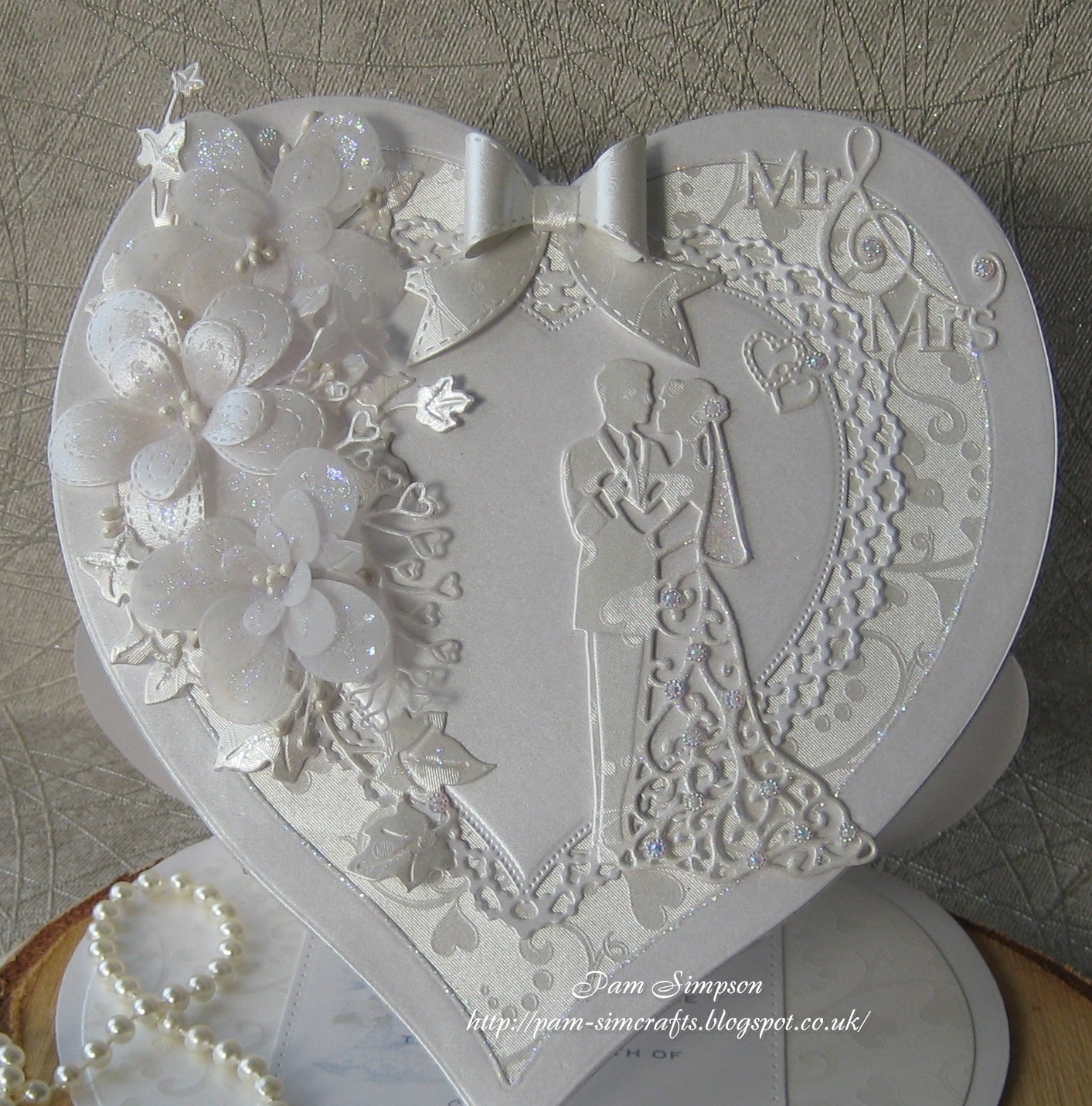 Lace Heart Shaped Cards