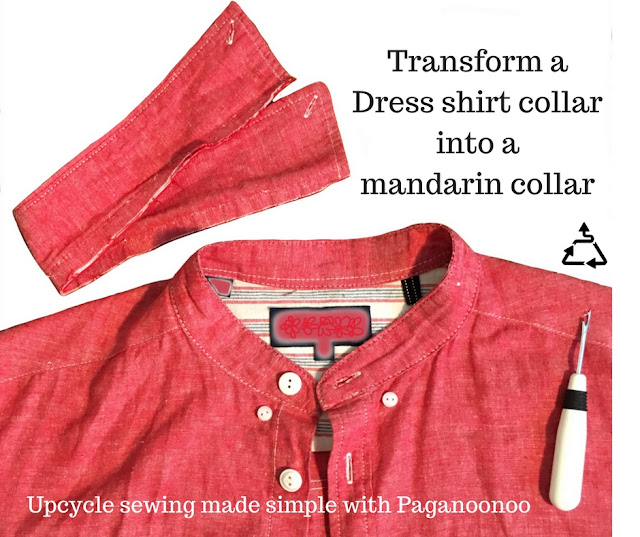 Paganoonoo: Transform your dress shirt collar to a mandarin collar ...
