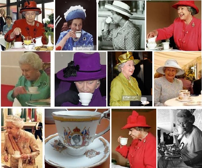 Só xícaras: O chá da rainha