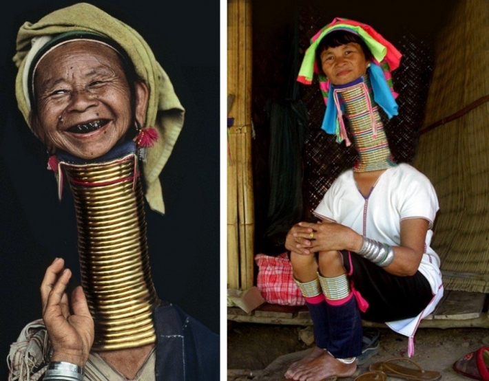 Kayan Woman Tattoos