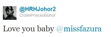 Tweet Yang Sweet Tengku Mahkota Johor (TMJ) Kepada Fazura - ♥tHis iS ...