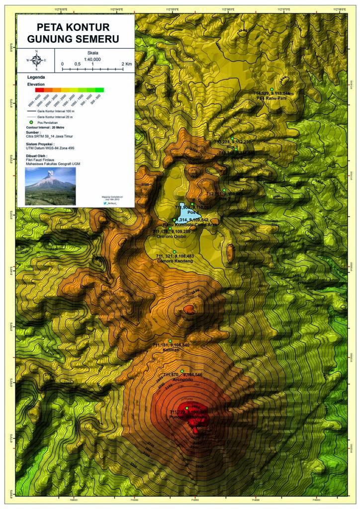 Lentera Merah: Peta TopoGrafi 3D untuk Pendaki Gunung | Edisi 1