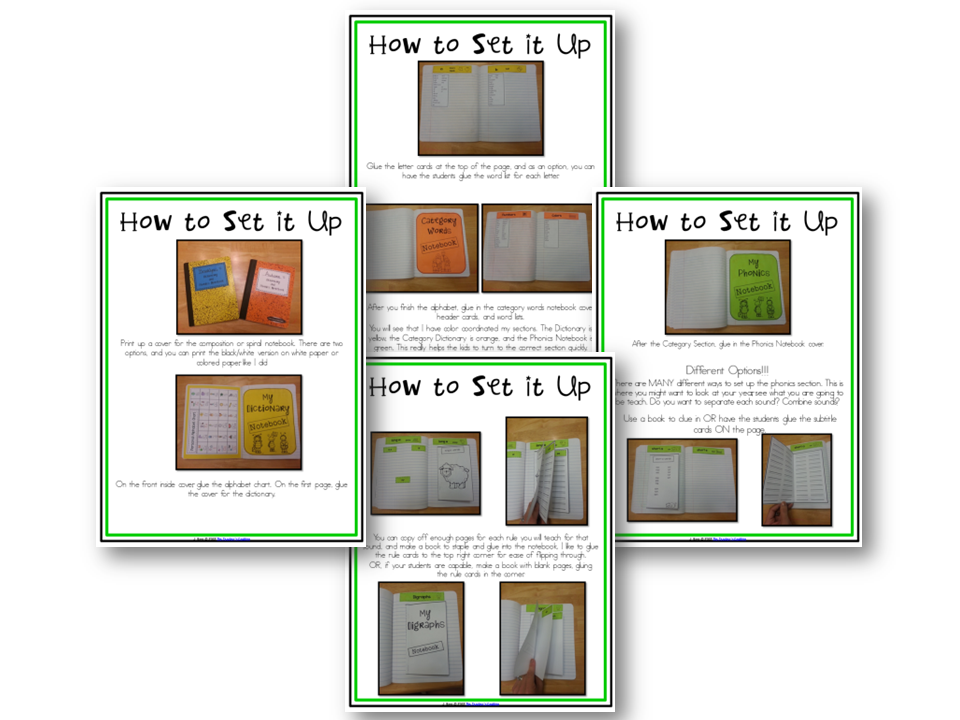 Interactive Dictionary and Phonics Notebook! - Teacher by the Beach