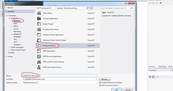 Dot Net Knowledge: Develop and Install a Windows Service using C#