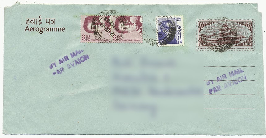 Aerogrammes & Airletters - Philatelic Archeology: India Aerogramme ...
