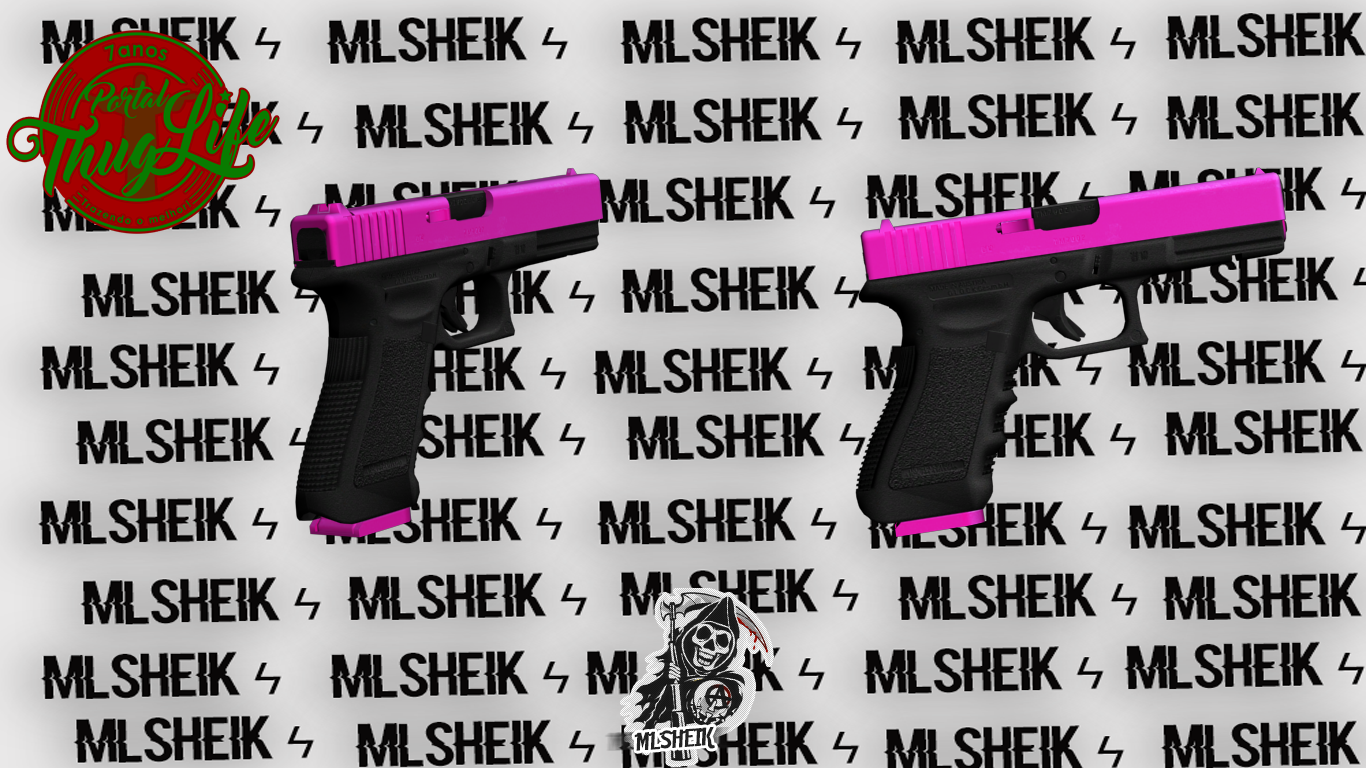 Pink Glock Svg
