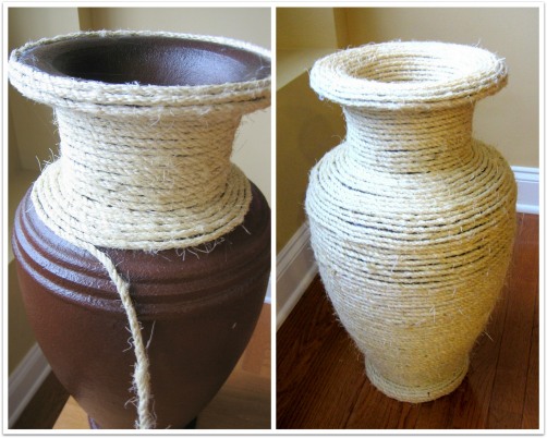 A Desire to Inspire: Rope Vase Redo