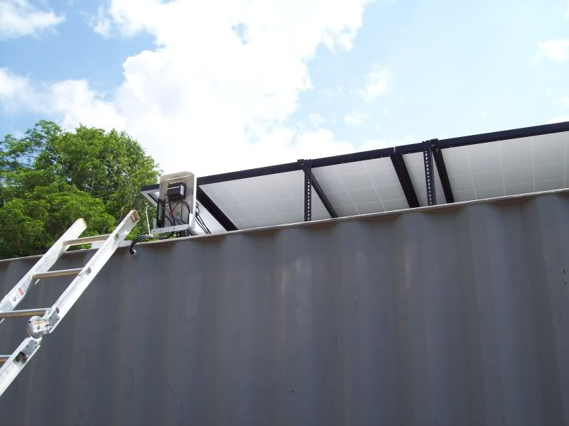Mike and Lisa's World: Chapter 68...Mounting Solar Panels On Shipping ...