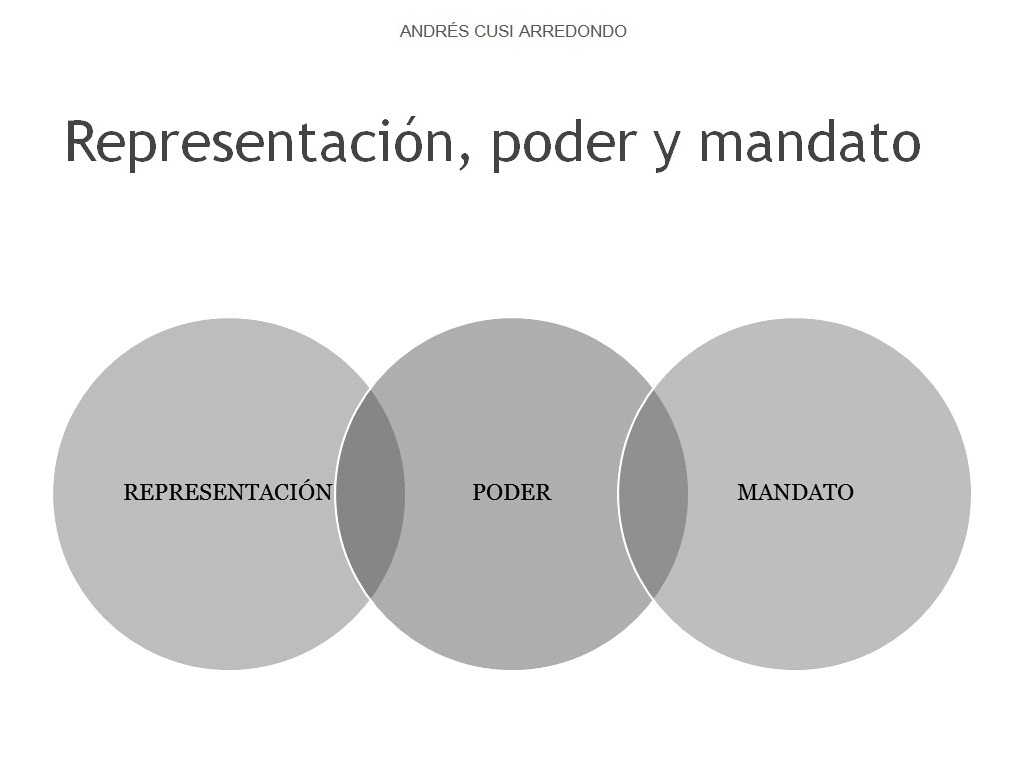 Andrés Eduardo Cusi Arredondo: REPRESENTACIÓN, PODER Y MANDATO - ANDRÉS CUSI ARREDONDO