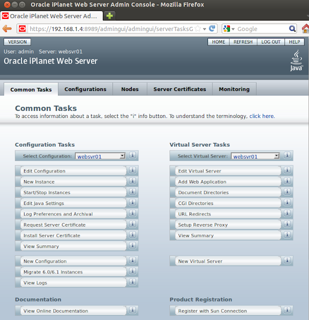 The Laboratory: iPlanet in a Solaris 11 zone (Express installation)