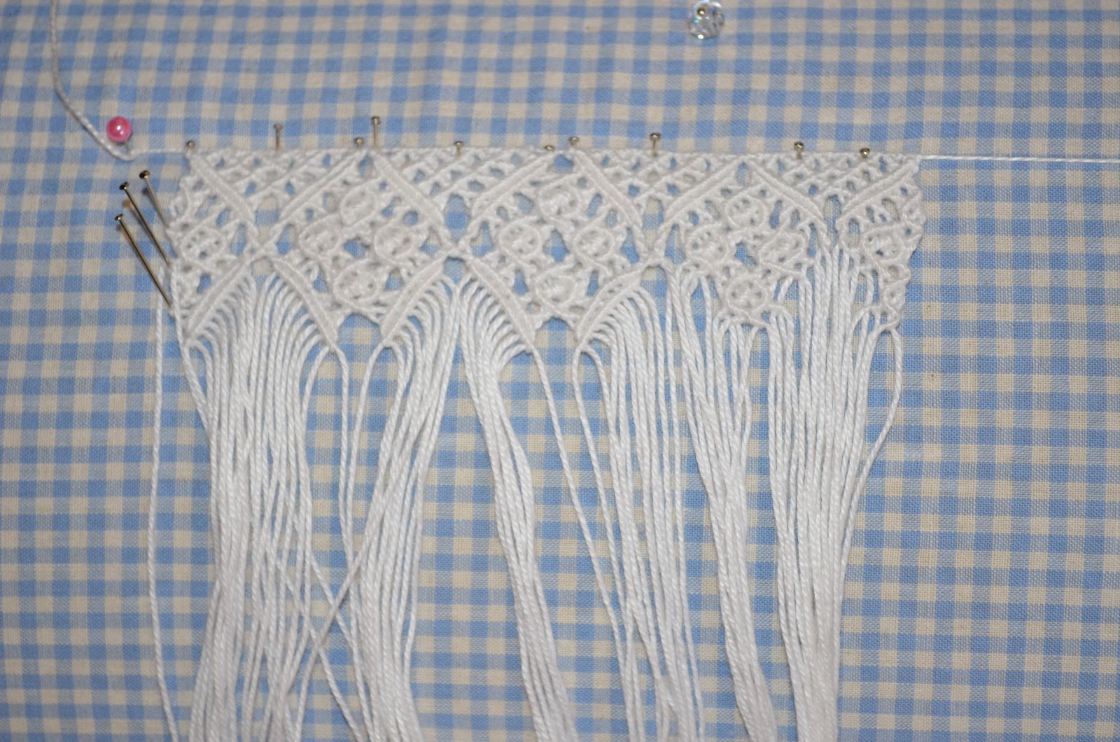 La cesta dei lavori di Loredana: Macramè