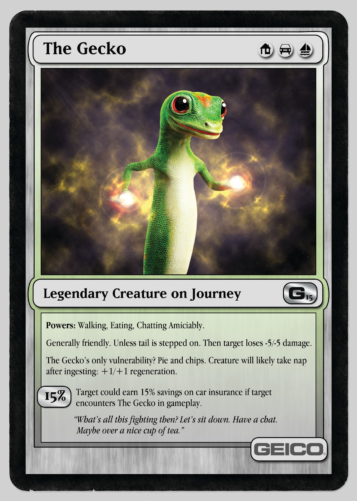 Metallman's Reverie: What Has the Geico Gecko Been up to in Las Vegas?