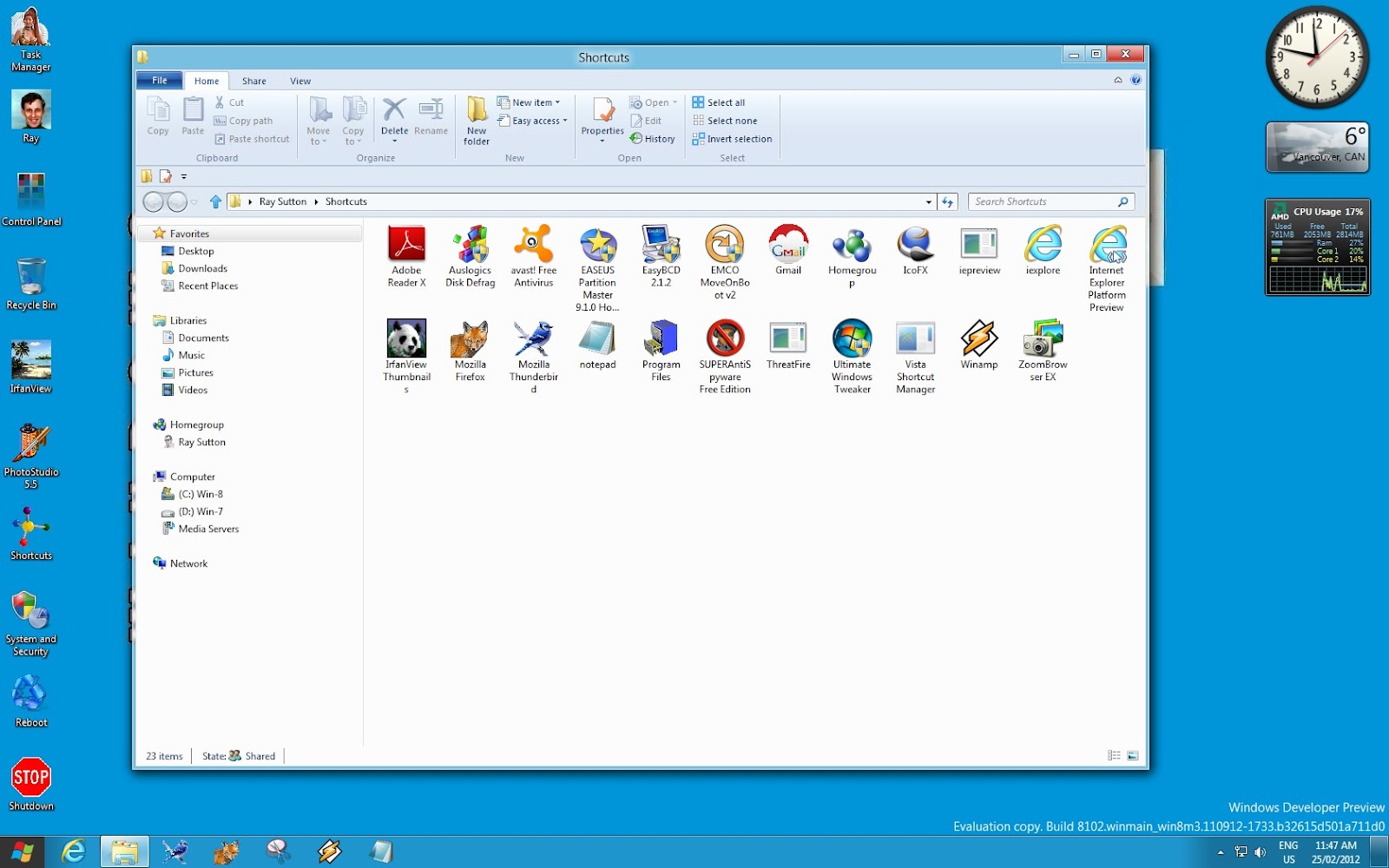 Folder tidy - spacevir