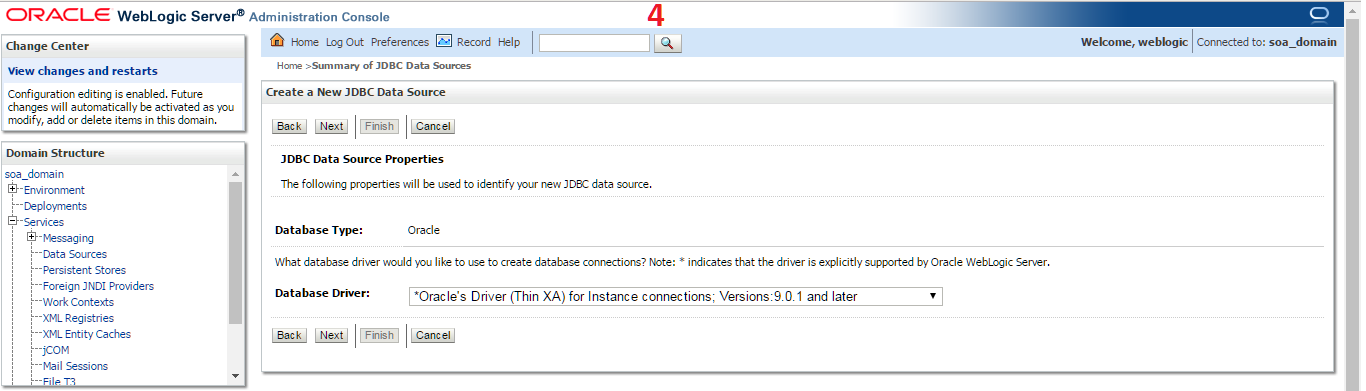 Oracle Weblogic Server- New Data Source Creation Oracle Weblogic Server- New Data Source Creation