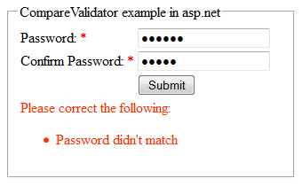 Dotnet Library: RegularExpressionValidator validation control with example in asp.net