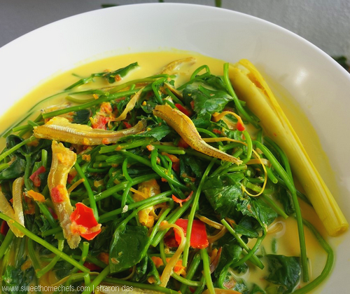 Sweet Home-Chefs: Daun Pegaga Masak Lemak (Centella In Turmeric Coconut ...