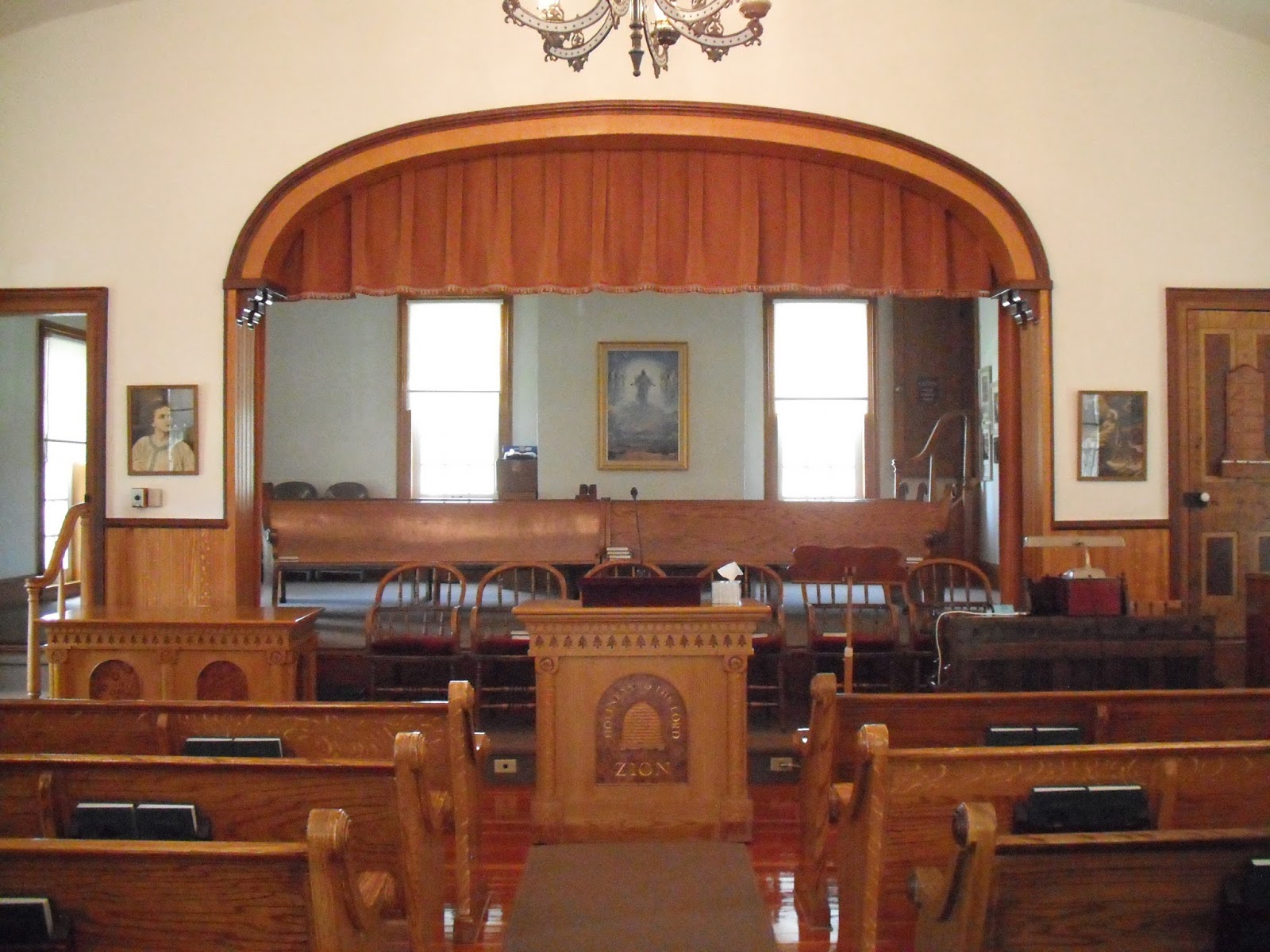 Historic LDS Architecture: Pine Valley Branch: Chapel Interior