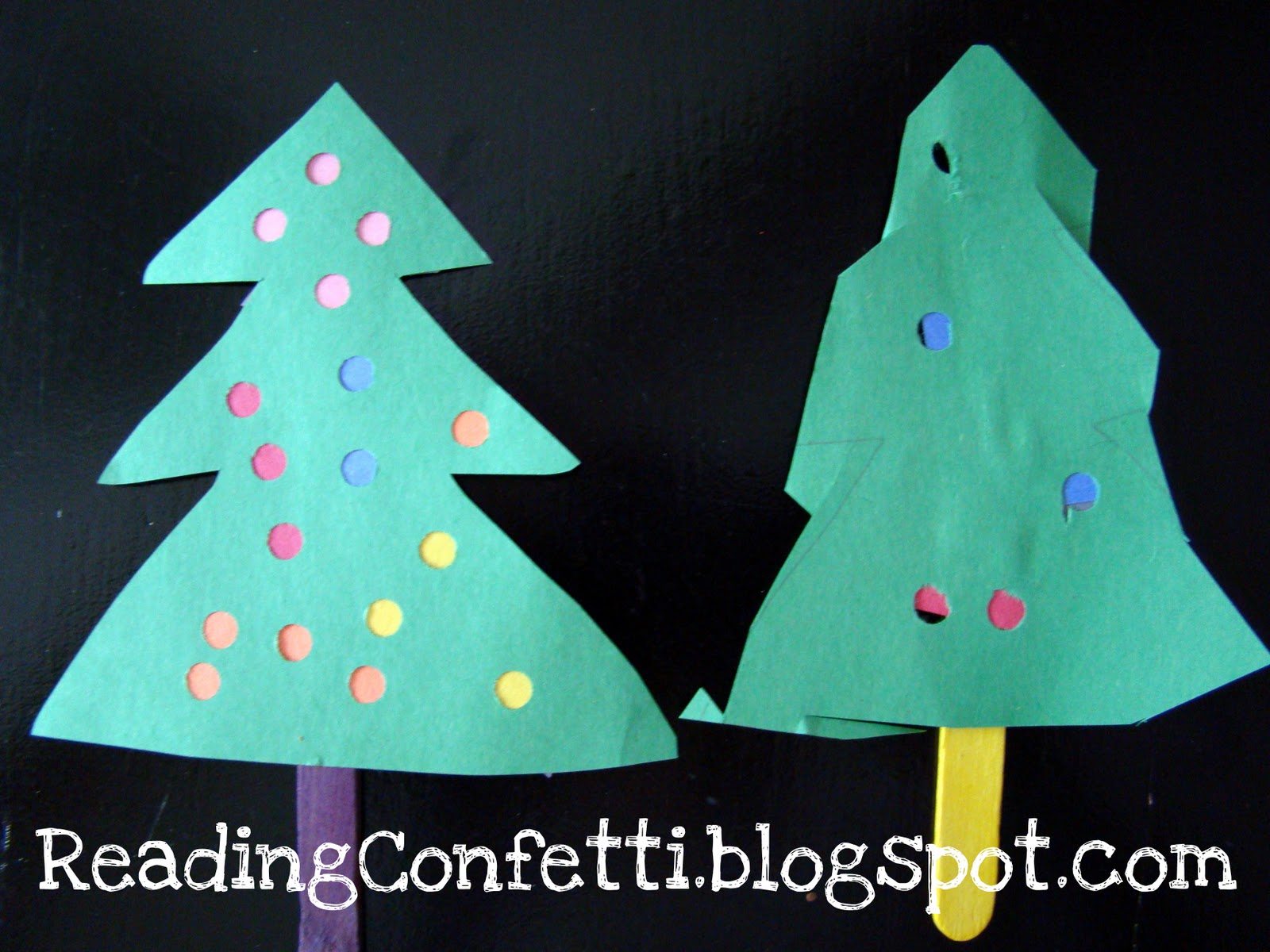Paper Punch Trees ~ Reading Confetti