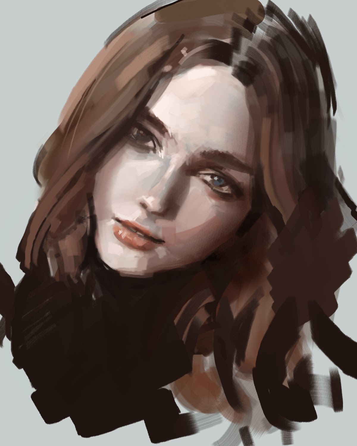 Crow Classic: face study_speed painting