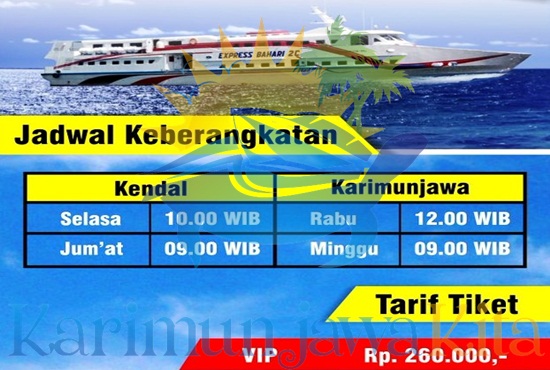 Jadwal Kapal Karimunjawa via Kendal (Semarang) | Karimunjawa Kita Tour