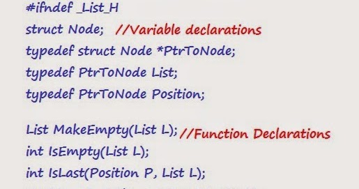 எல்லாம் அவர் செயல்....: Singly Linked List Algorithm Explanation for Mark Allen Weiss Book ...