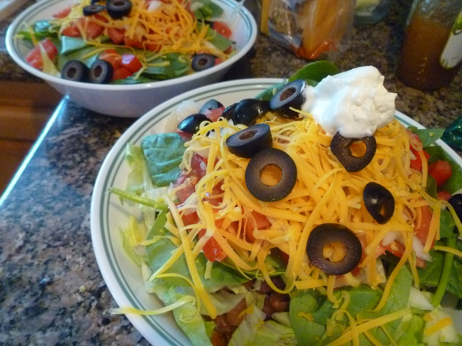 Vegetarian Family Cooking: Haystacks - Vegetarian Taco Salad