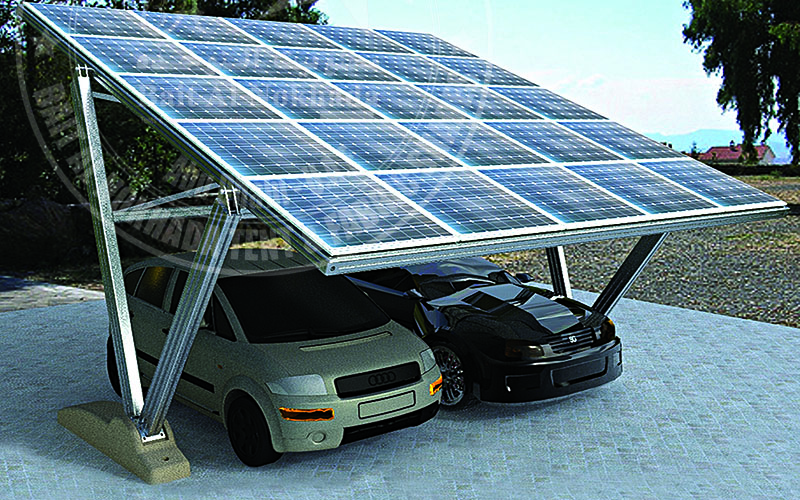 Green shades (Solar panel Parking shades)