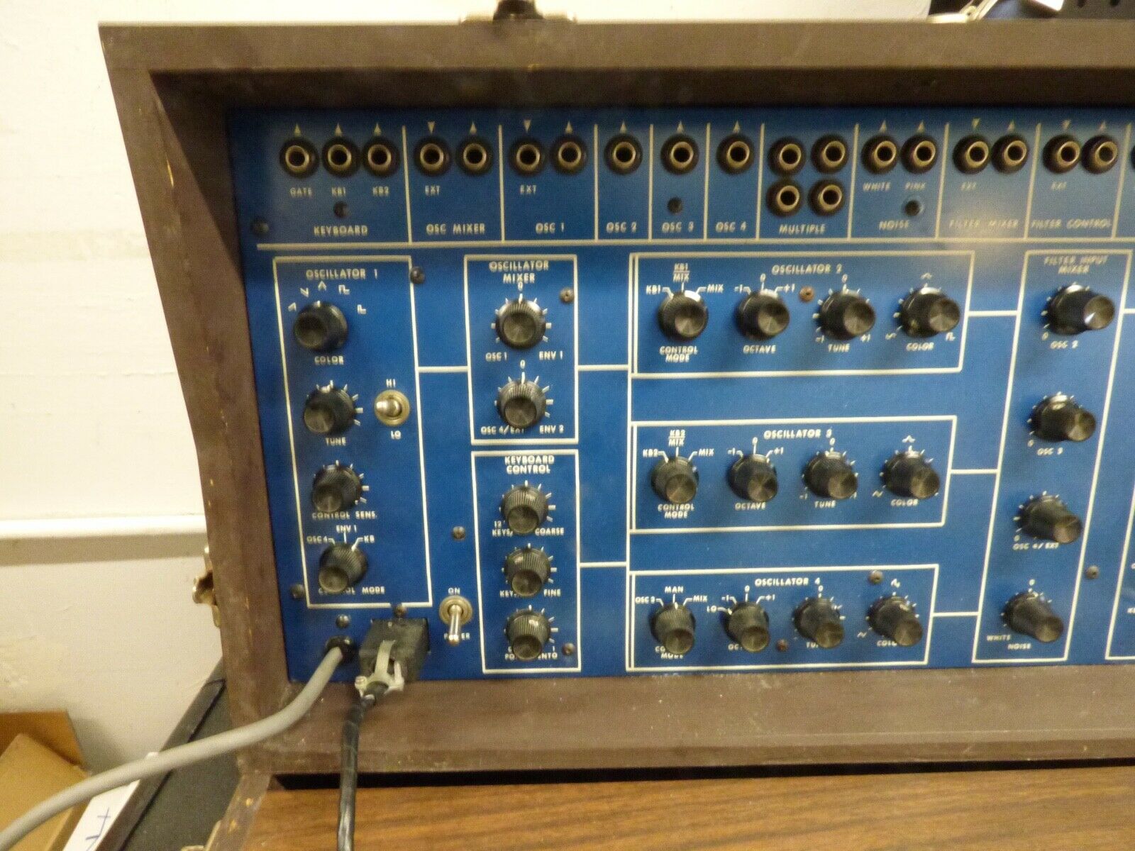 MATRIXSYNTH: Vintage 1970's Blue ElectroComp EML-100 Vintage Analog Module Synthesizer