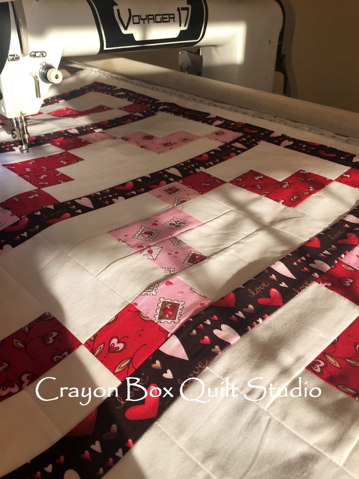 Crayon Box Quilt Studio: Tumbling Hearts quilt tutorial
