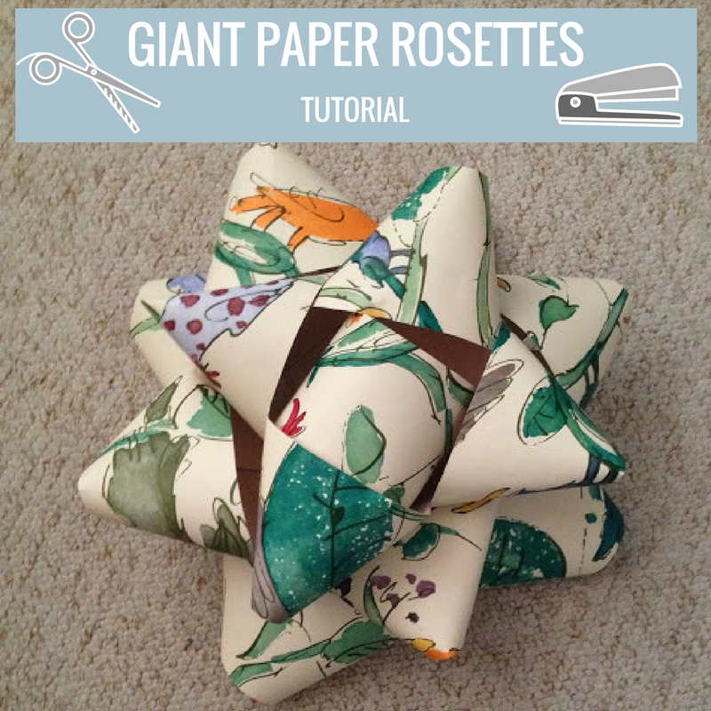 Mrs Bishop's Bakes and Banter: Giant Paper Rosette Craft Tutorial