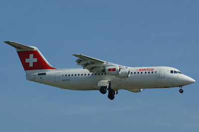 Flughafen Zürich: Swiss British Aerospace Avro RJ100 Flotte