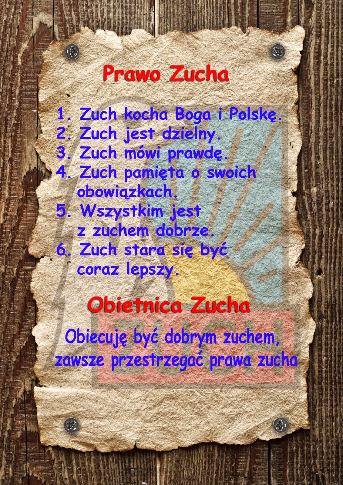 Prawo i Obietnica Zucha