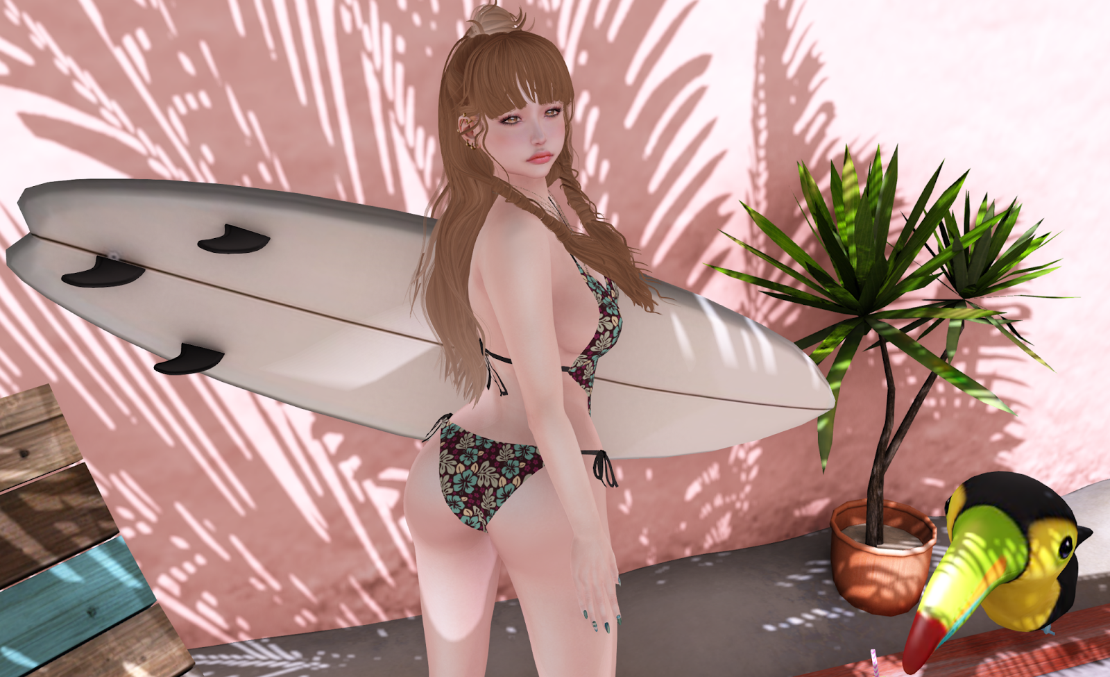 SL-Catallena 日記: surf into Summer!2 HUNT (1L$) ｻｰﾌﾎﾞｰﾄﾞ探し。