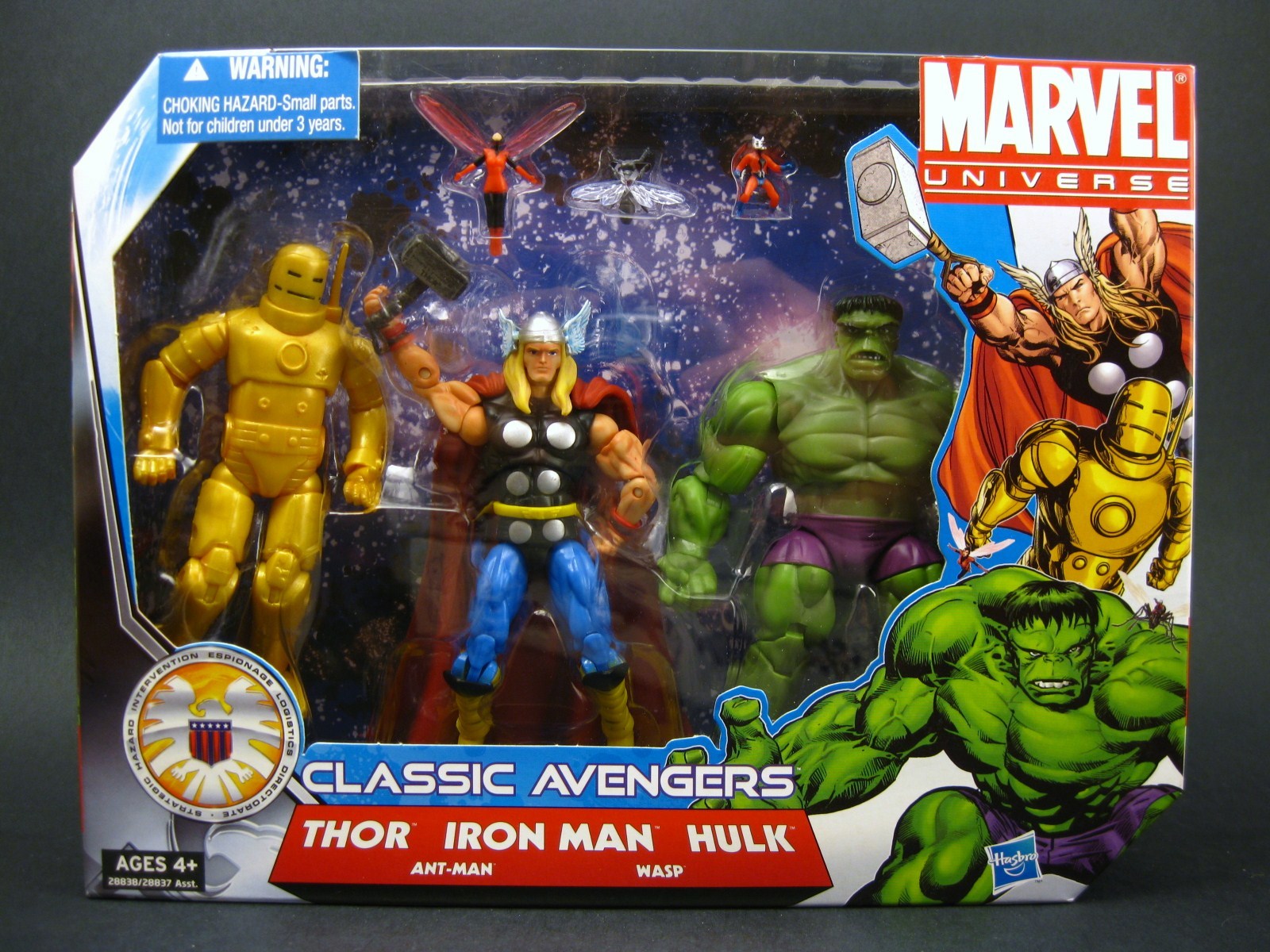 Chase Variant: Marvel Universe 3.75" Classic Avengers 3-Pack: Avengers ...