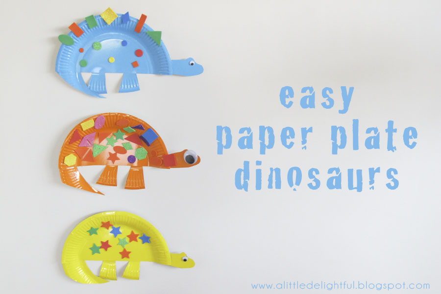 DIY Paper Crafts: Dinosaur Paper Plate Craft