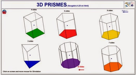 GEOGEBRA FOR ALL: 3D prisms and pyramids (Geogebra4.25 in html)
