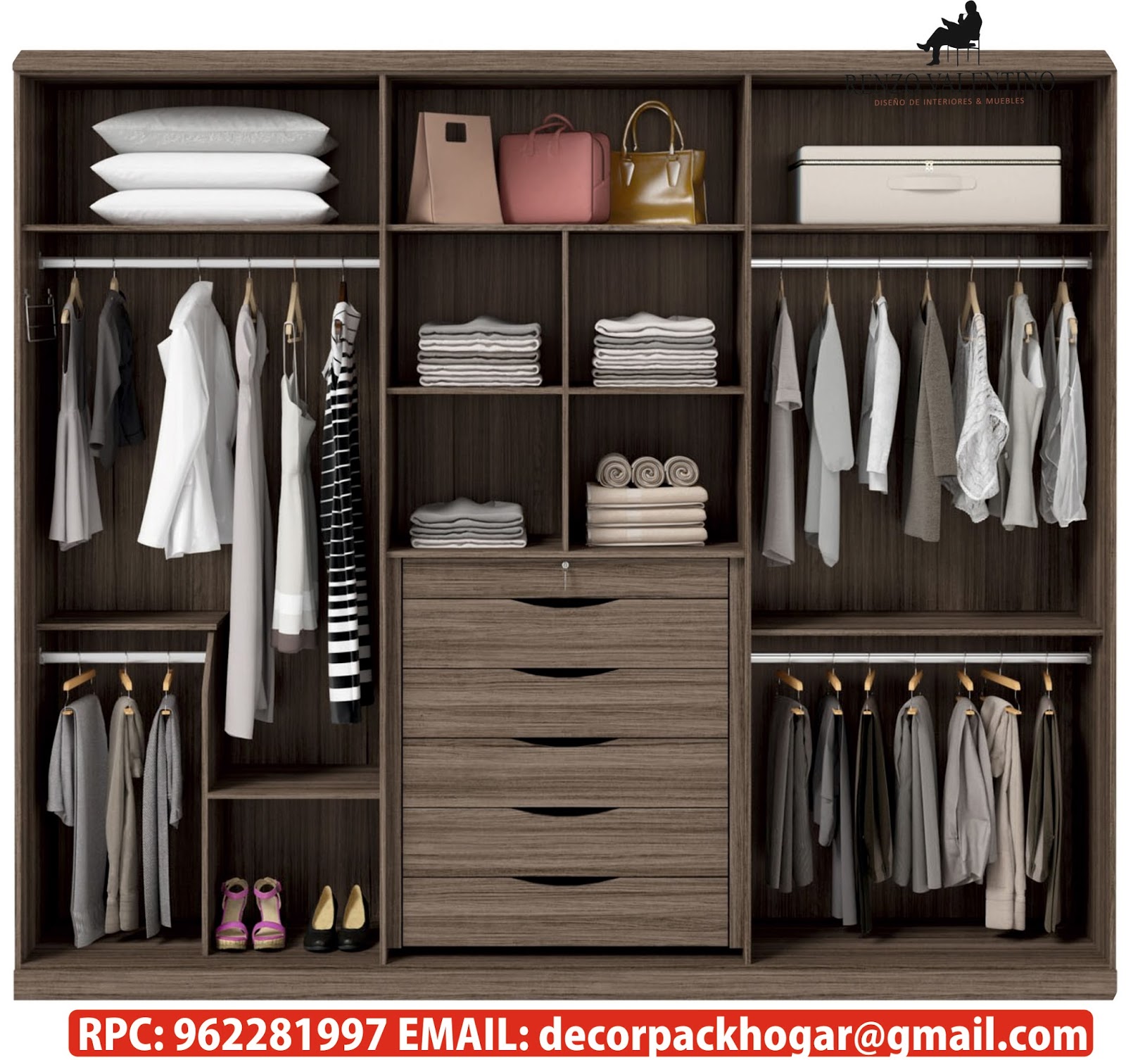 DISEÑOS FABRICACION DE CLOSET COCINA Y MUEBLES DE OFICINA RPC ...