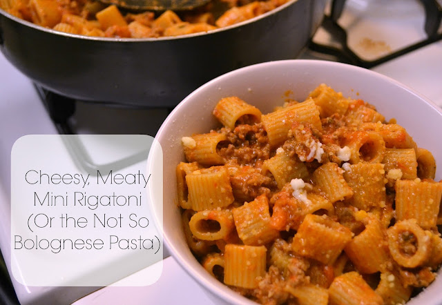 Cheesy, Meaty Mini Rigatoni (Or the Not So Bolognese Pasta) - Sara Levine