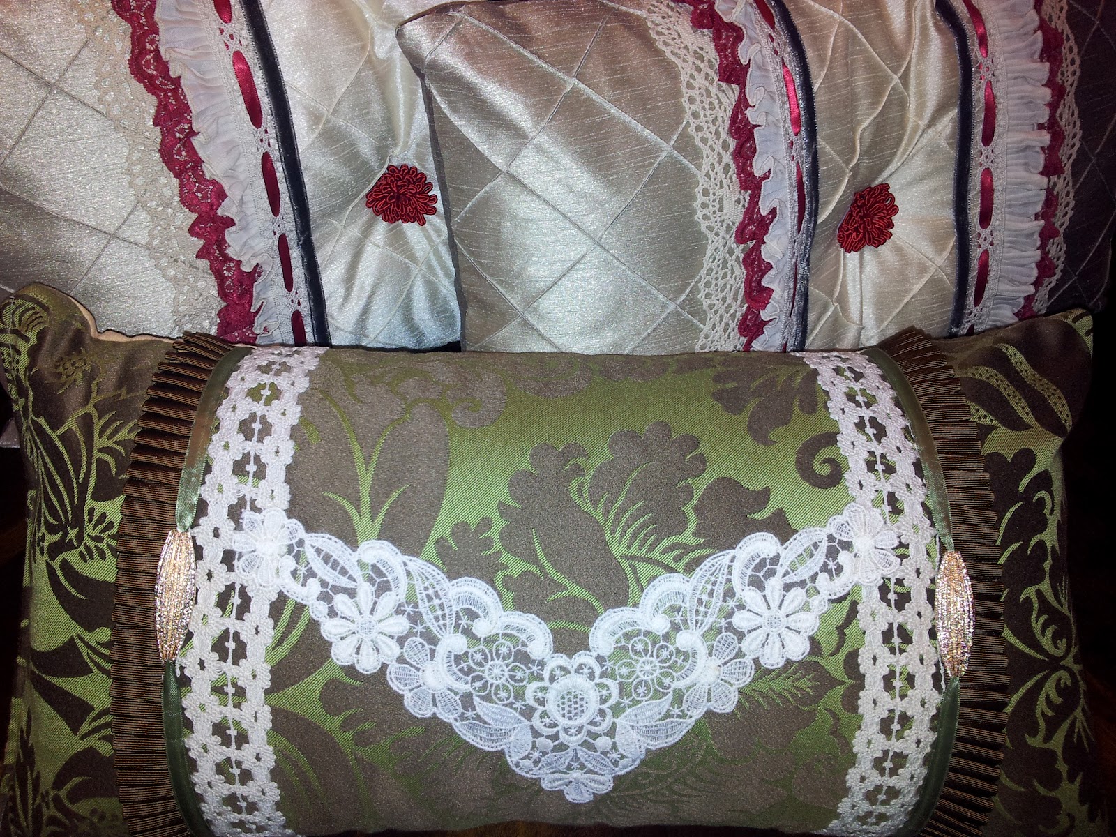 Restaurando con Tete: Cojines decorados artesanales con diferentes ...