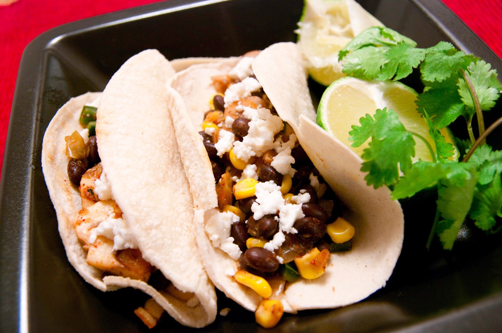 A Blog About Food Mushroom Corn And Poblano Tacos
