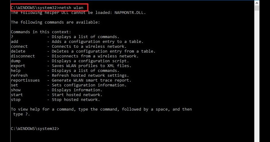 Netsh Comando Útiles