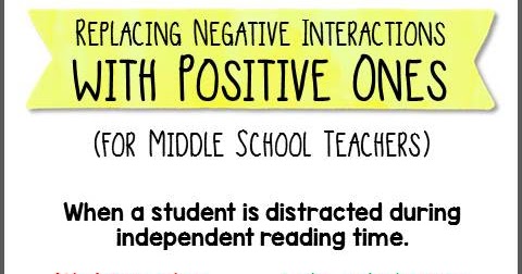 Distinguished English Teacher: Replacing Negative Interactions with ...