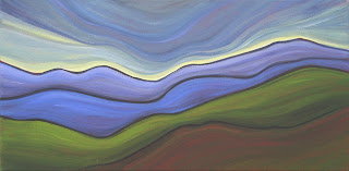 Sage Mountain Studio: Hill Country Abstract Paintings - The 'Wavy Lines ...