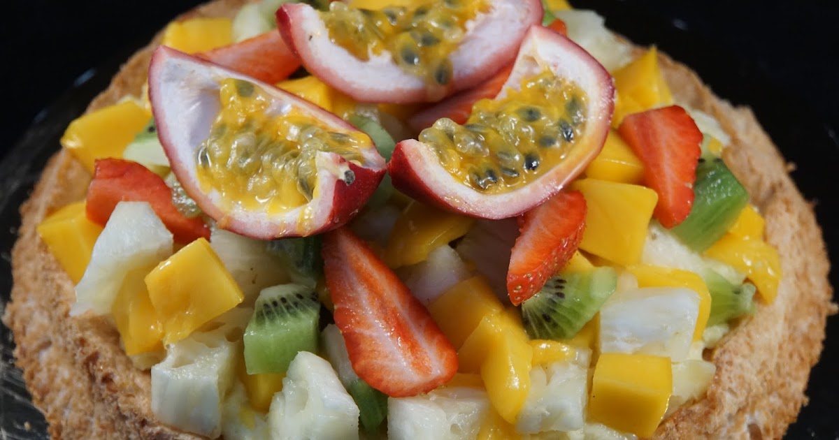 Dacquoise coco aux fruits exotiques