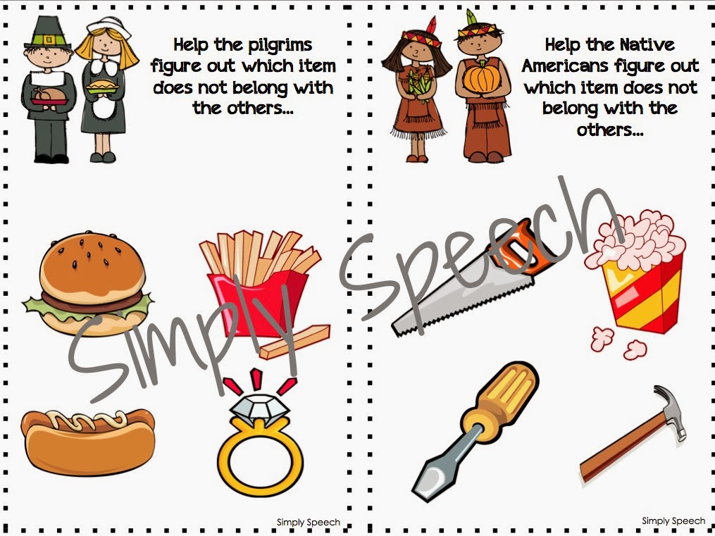 Happy Thanksgiving! A Thematic Unit {Giveaway!} | Simply Speech