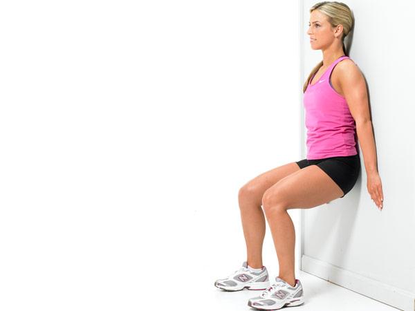 Vida Saludable: Ejercicios para piernas | Wall Sits