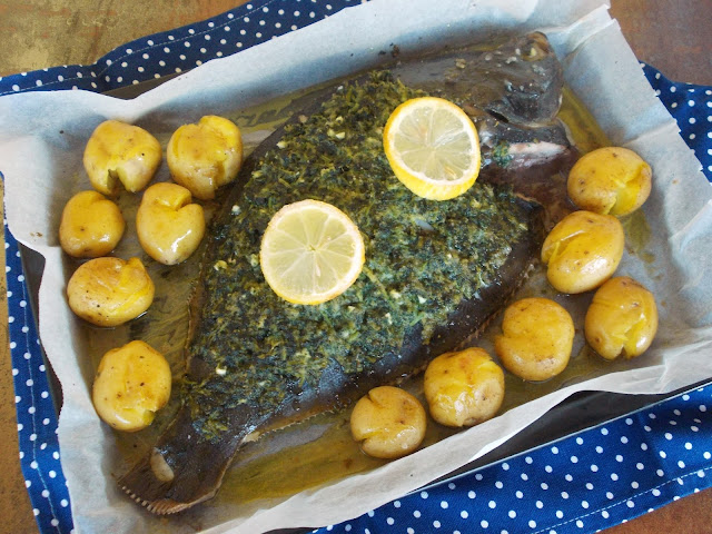 O Meu Tempero: Solha no forno com crosta de coentros e limão e ...