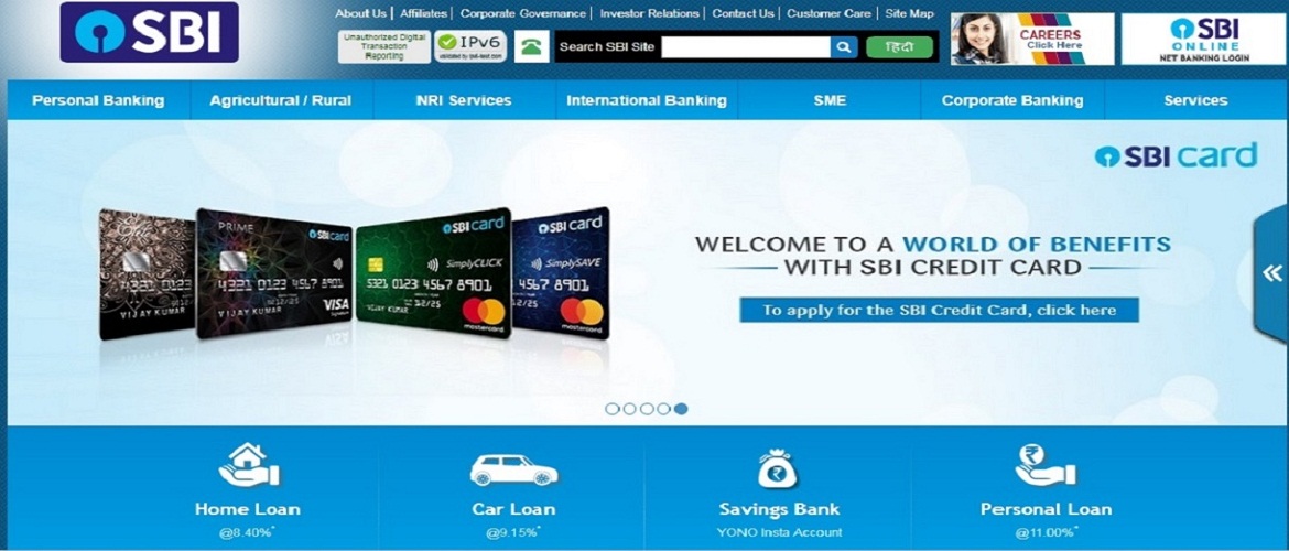 SBI Online official website: WELCOME TO STATE BANK OF INDIA (S.B.I.)