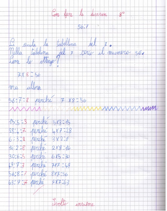 didattica matematica scuola primaria: Calcoliamo: la divisione - classe ...