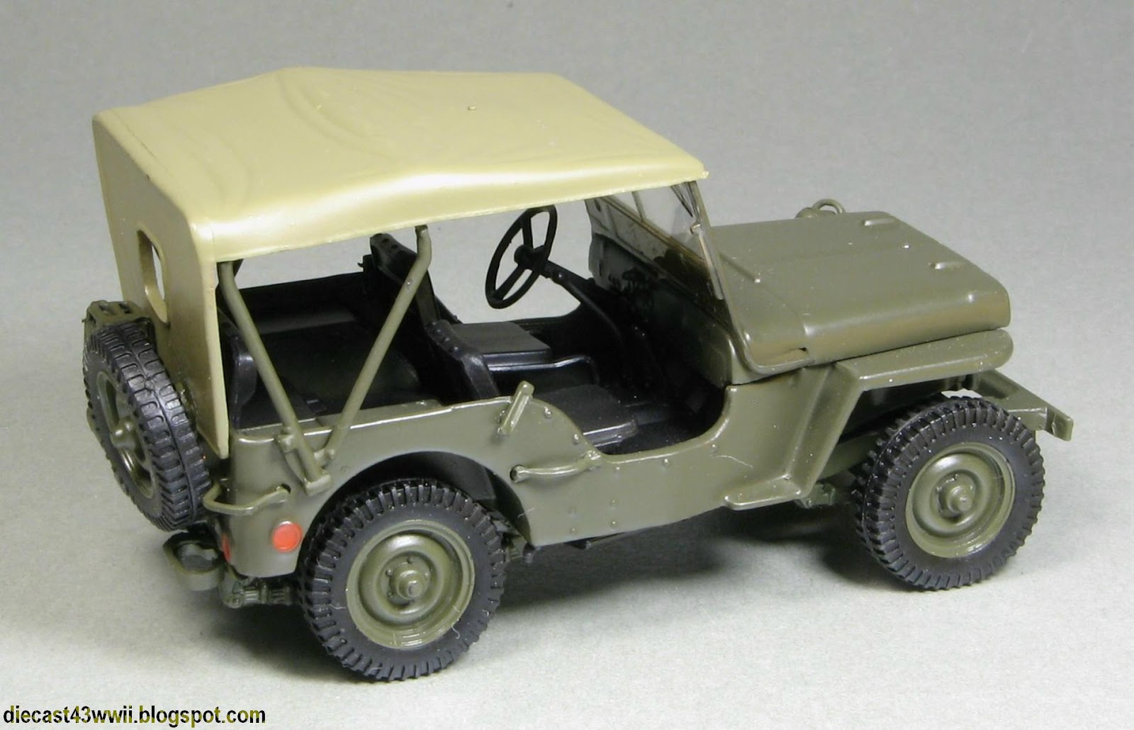 Military scale models: Jeep Willys MB. De Agostini (Poland)